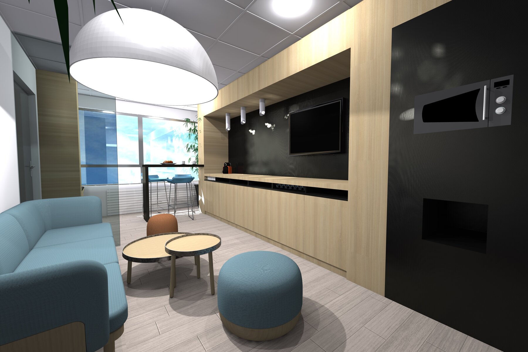 ᐅ Aménagement intérieur à Lyon ≡ Espace lounge de bureau par Anne rose ...