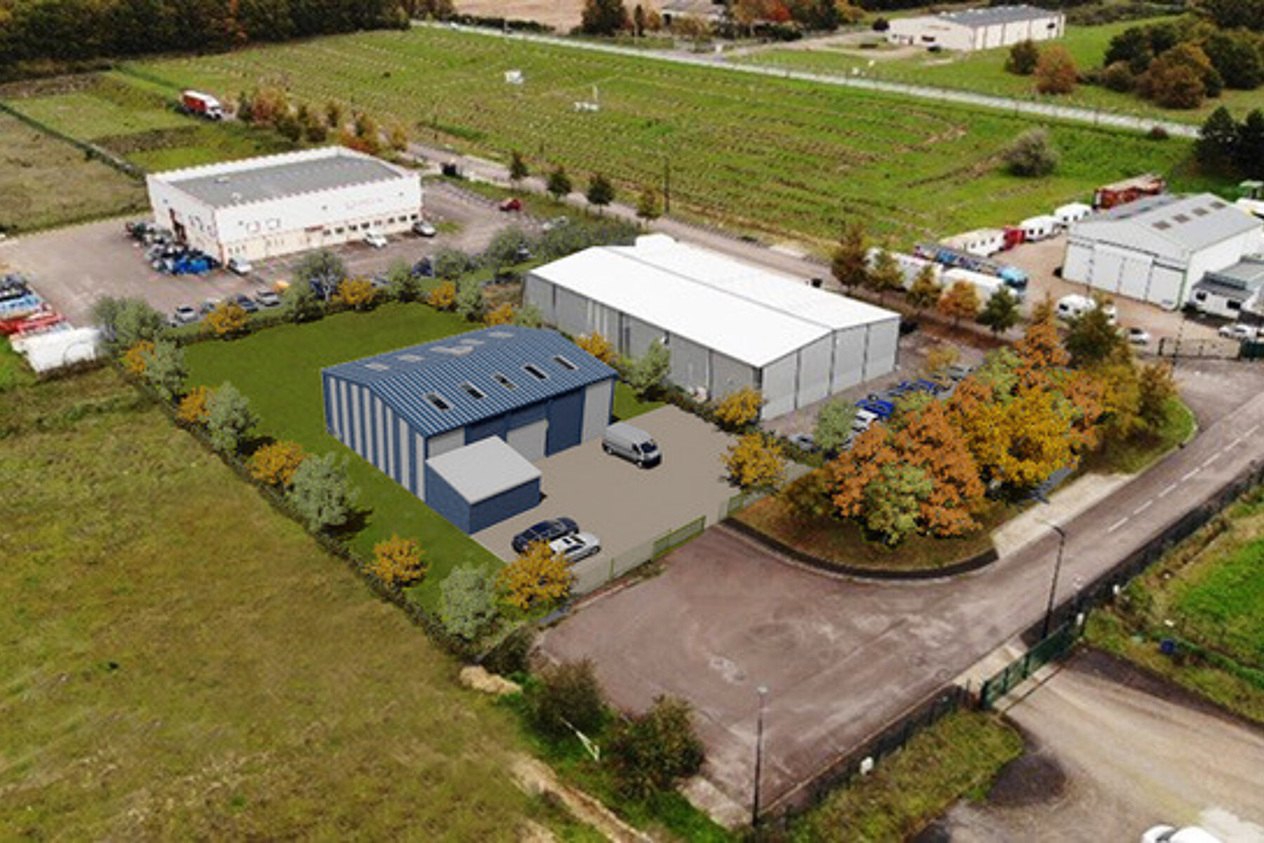 ᐅ Construction neuve à Courcelles-sur-Seine ≡ Bureaux et stockage ...