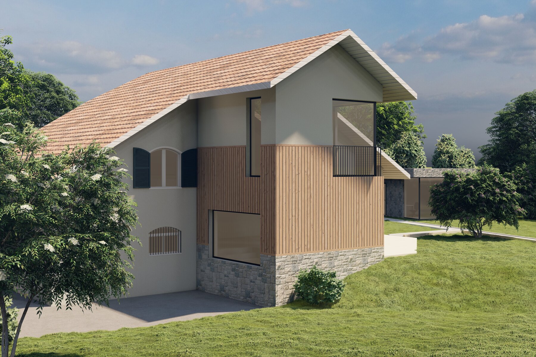 ᐅ Extension à Fillière ≡ Villa A - Extension par Benjamin - Archidvisor