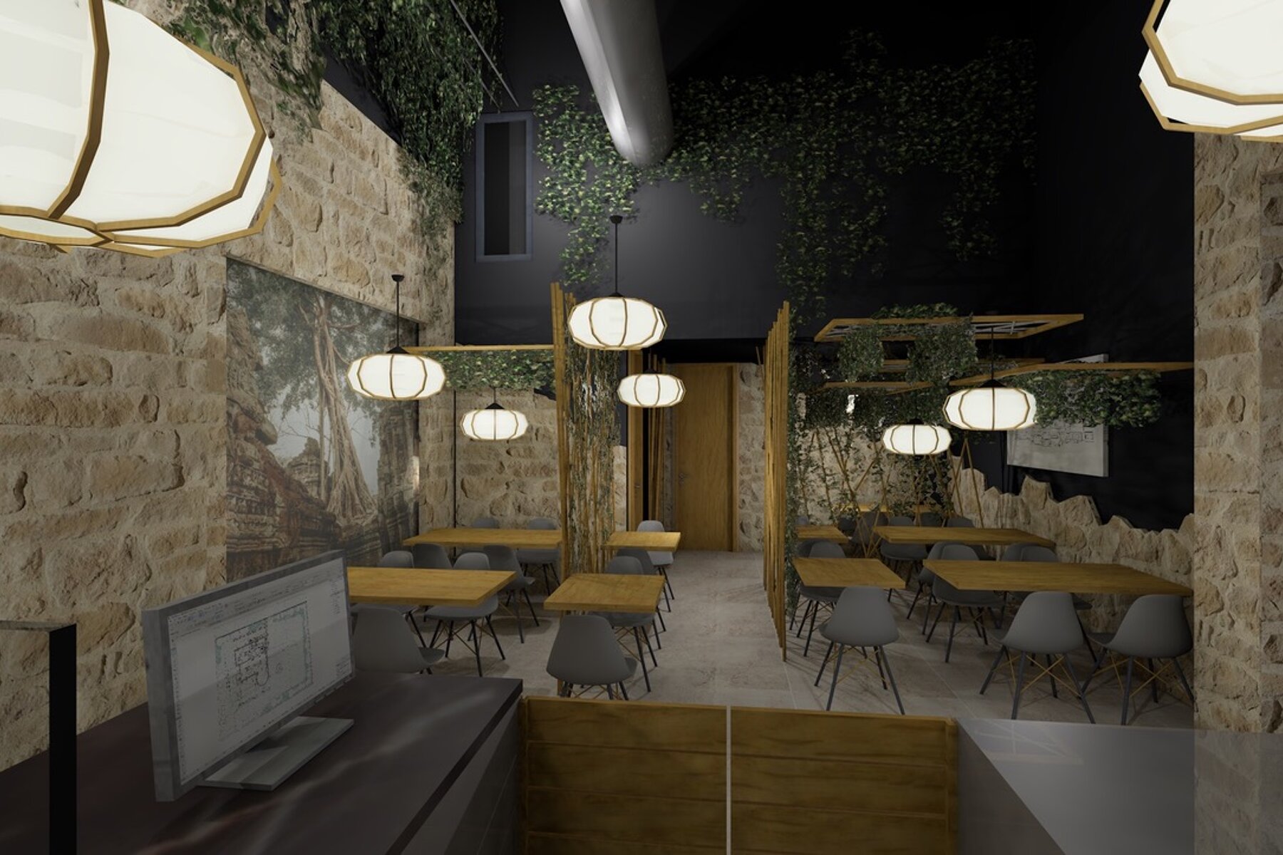 ᐅ Aménagement intérieur à Libourne ≡ RESTAURANT POKEWOK par Camille ...